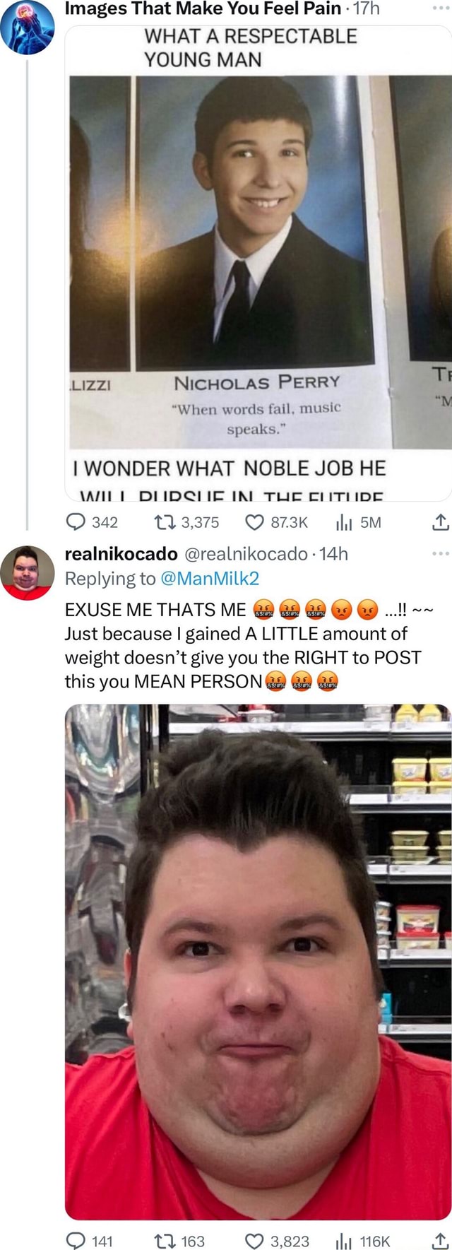 Images That Make You Feel Pain WHAT A RESPECTABLE YOUNG MAN LIZZ ...