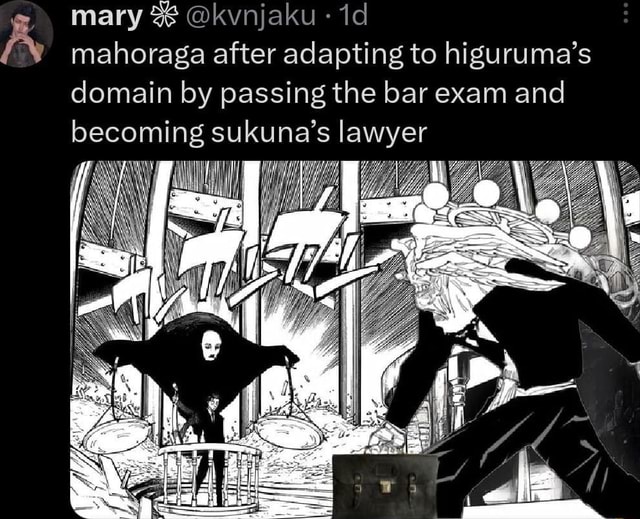 Mary @kvnjaku id mahoraga after adapting to higuruma's domain by ...