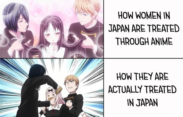 HOW WOMEN IN JAPAN ARE TREATED THROUGH ANIME HOW THEY ARE ACTUALLY ...