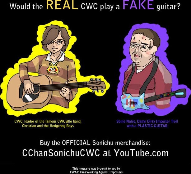 Would the REAL cwc play a FAKE guitar? CWC, leader of the famous ...
