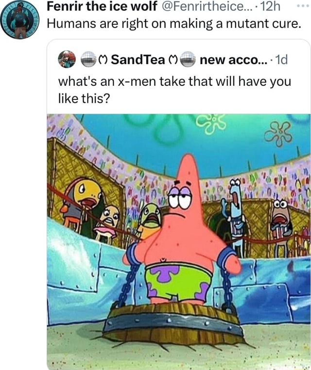 Fenrir the ice wolf @Fenrirtheice...-12h Humans are right on making a ...