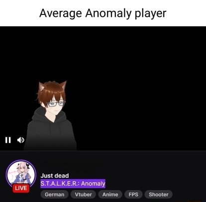 Average Anomaly player STALKER German Vtuber Anime FPS _Shooter - iFunny