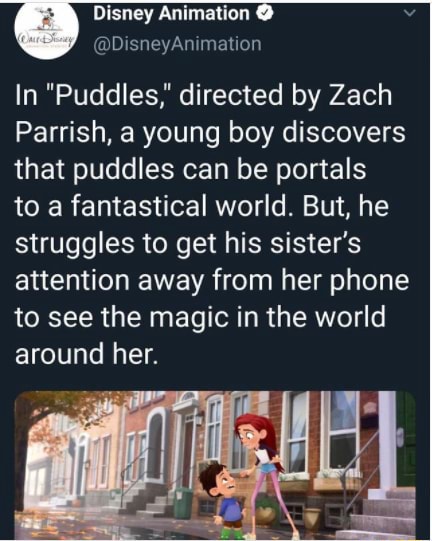 Disney Animation In "Puddles," directed by Zach Parrish, a young boy ...