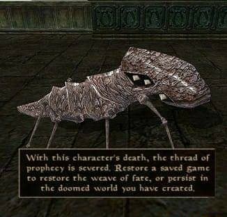 With this character's death, the thread of prophecy is severed, Restore ...