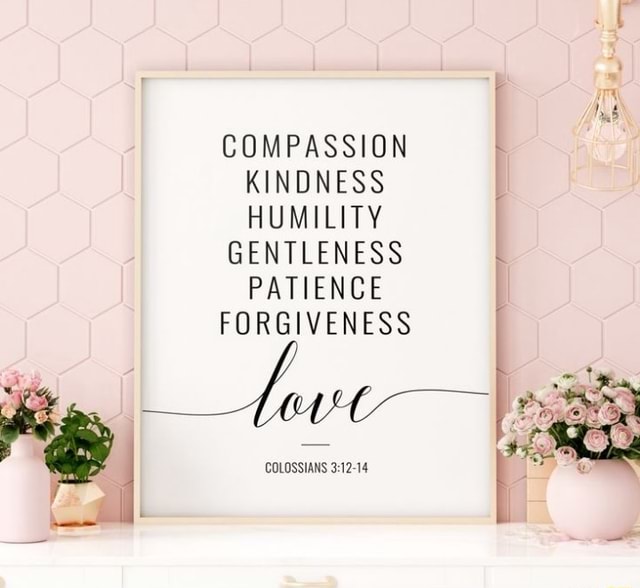COMPASSION KINDNESS HUMILITY GENTLENESS PATIENCE FORGIVENESS COLOSSIANS ...