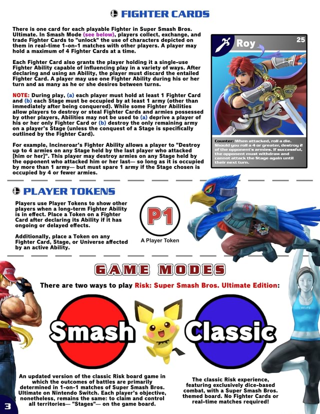 Page 3 - FIGHTER CARDS There is one card for each playable Fighter in ...