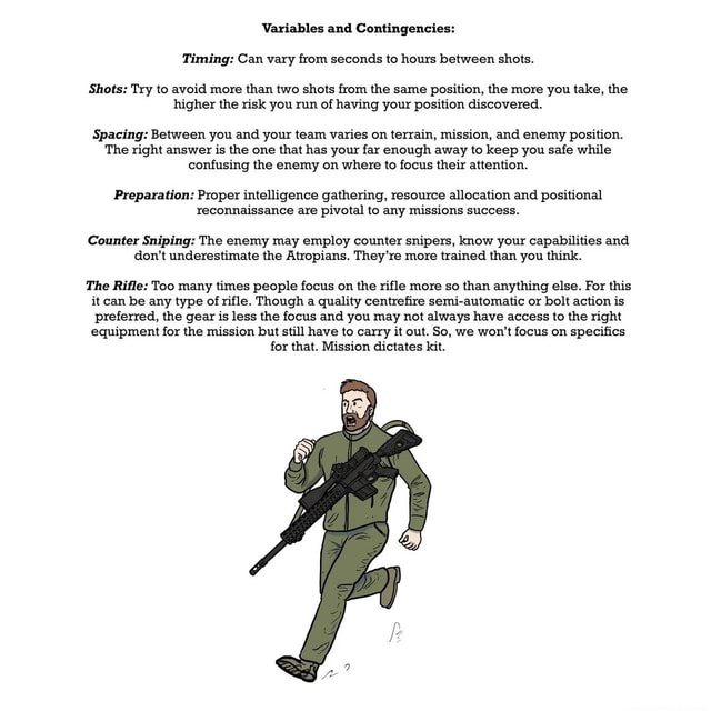 Variables and Contingencies: Timing: Can vary from seconds to hours ...