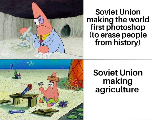 Soviet Union making the world first photoshop (to erase people from ...