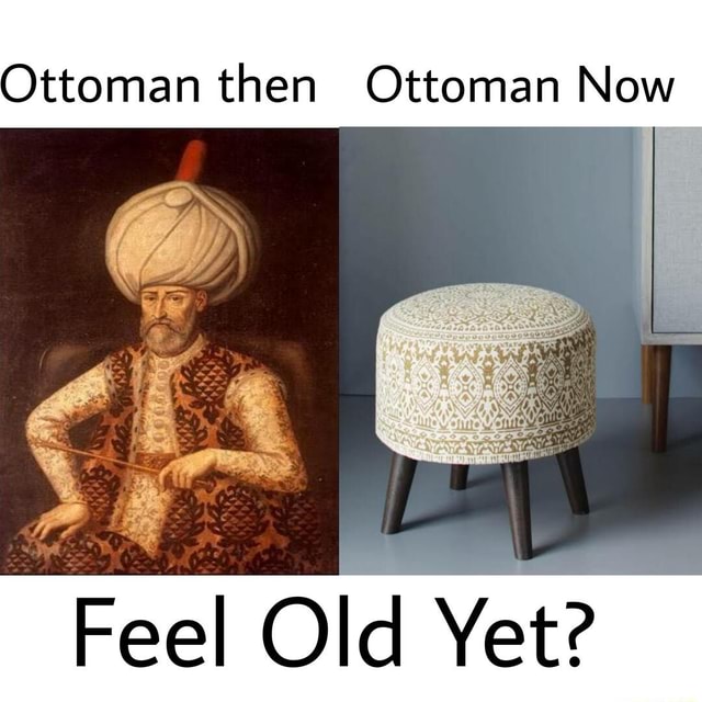 Ottoman then Ottoman Now Feel Old Yet? - iFunny