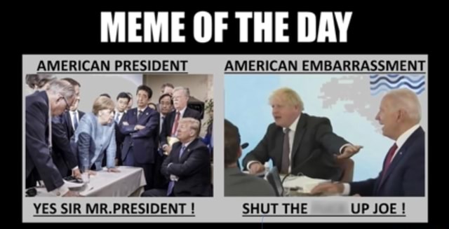 MEME OF THE DAY AMERICAN PRESIDENT AMERICAN EMBARRASSMENT YES SIR MR ...