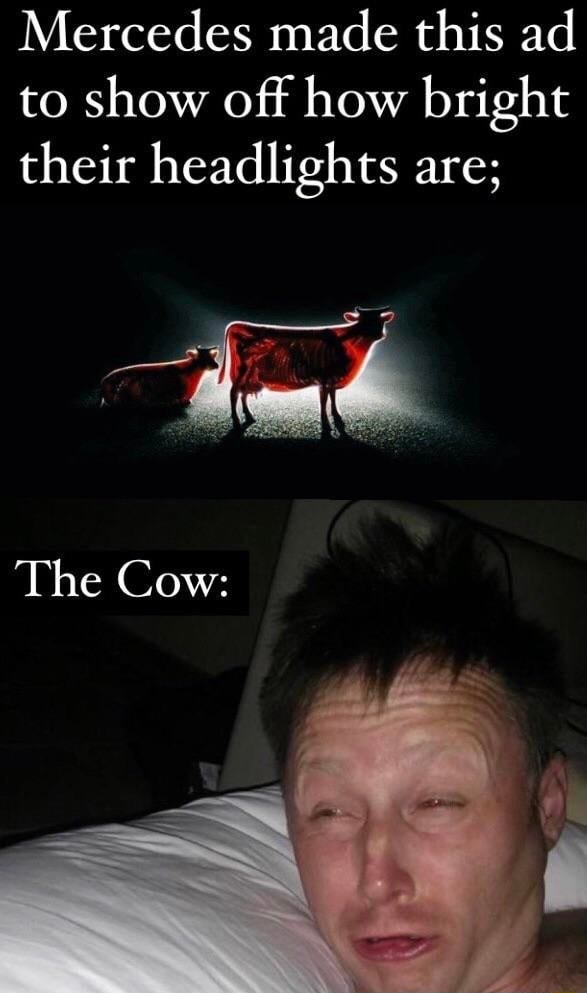 Mercedes made this ad to show off how bright their headlights are; The ...