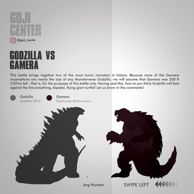 @goji_center GODZILLA VS GAMERA This battle brings together two of the ...