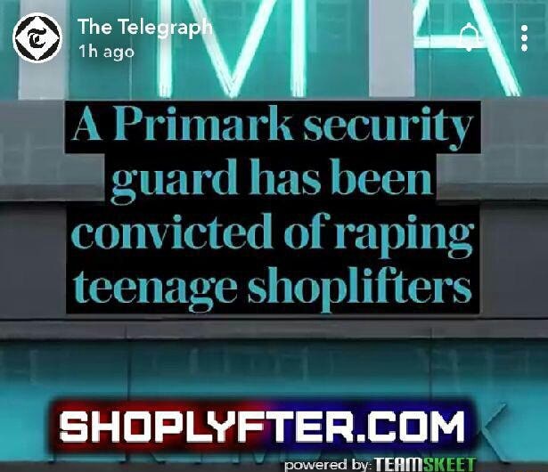 A Primark security _ _ _ guard has been convicted ofraping teenage ...