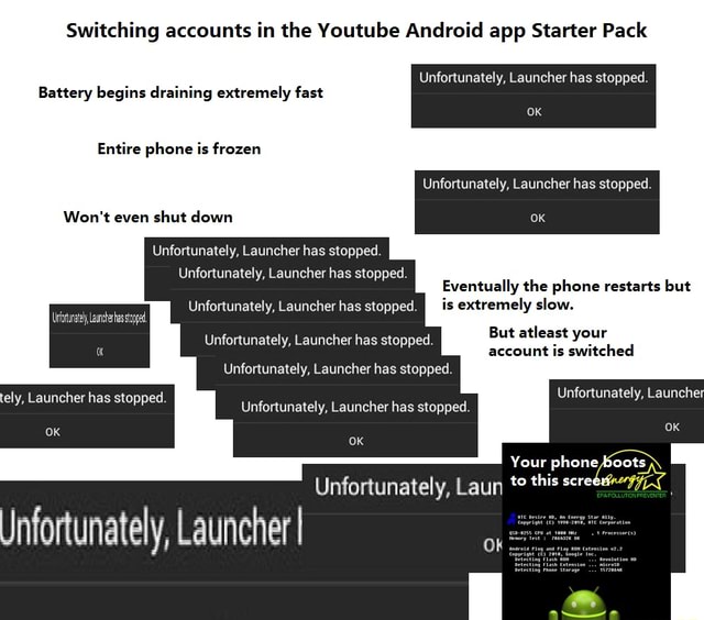 Switching accounts in the Youtube Android app Starter Pack ...