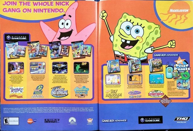 JOIN THE WHOLE NICK GANG ON NINTENDO./ GAME BOY .ADVANCE. - iFunny