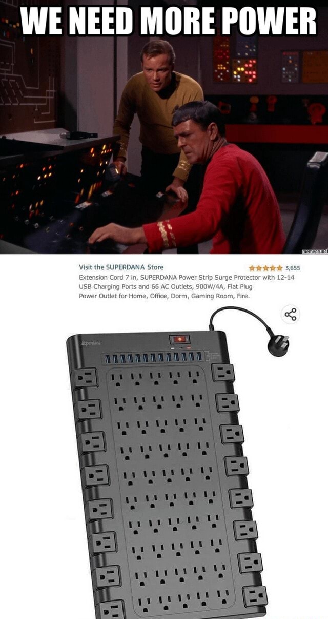 WE NEED MORE POWER Visit the SUPERDANA Store 365: UPERDANA Power Strip ...