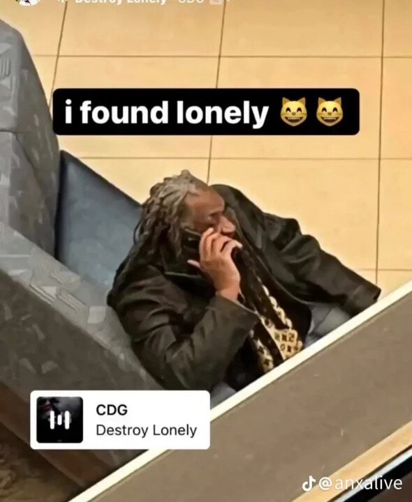 Found lonely I Destroy Lonely - iFunny