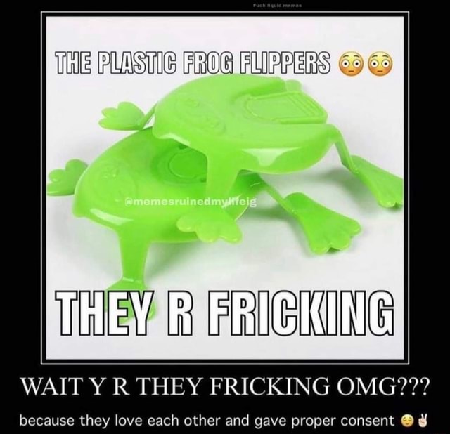THE PLASTIC FROG FLIPPERS THEY FRICKING WAIT Y R THEY FRICKING OMG ...