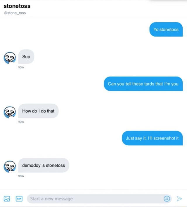 Stonetoss @stone_toss How do I do that now demodoy is stonetoss now EO ...