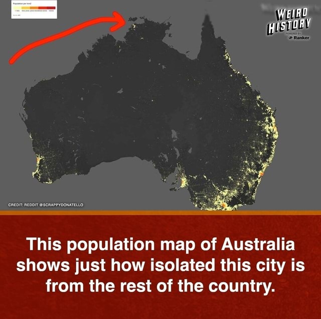 This population map of Australia shows just how isolated this city is ...