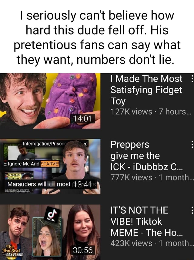 I seriously can't believe how hard this dude fell off. His pretentious ...