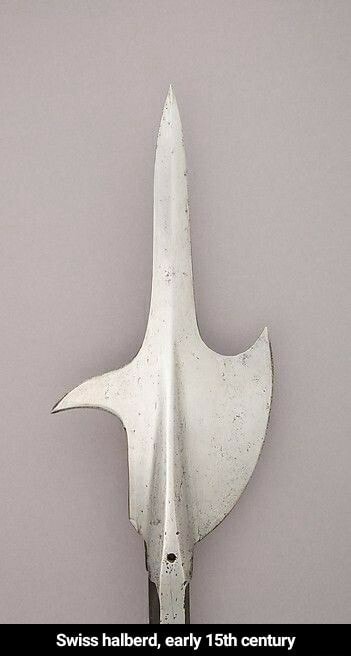 'Swiss halberd, early 15th century - Swiss halberd, early 15th century ...