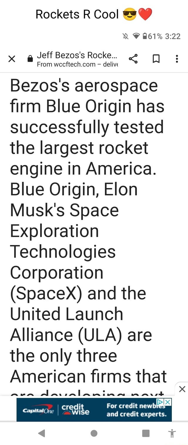 Rockets R Cool Jeff Bezos's Rocke... From dellive Bezos's aerospace ...