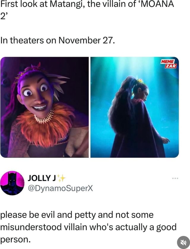 First look at Matangi, the villain of "MOANA In theaters on November 27 ...