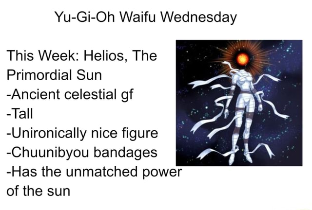 This Week: Helios, The Primordial Sun -Ancient celestial of -Tall ...