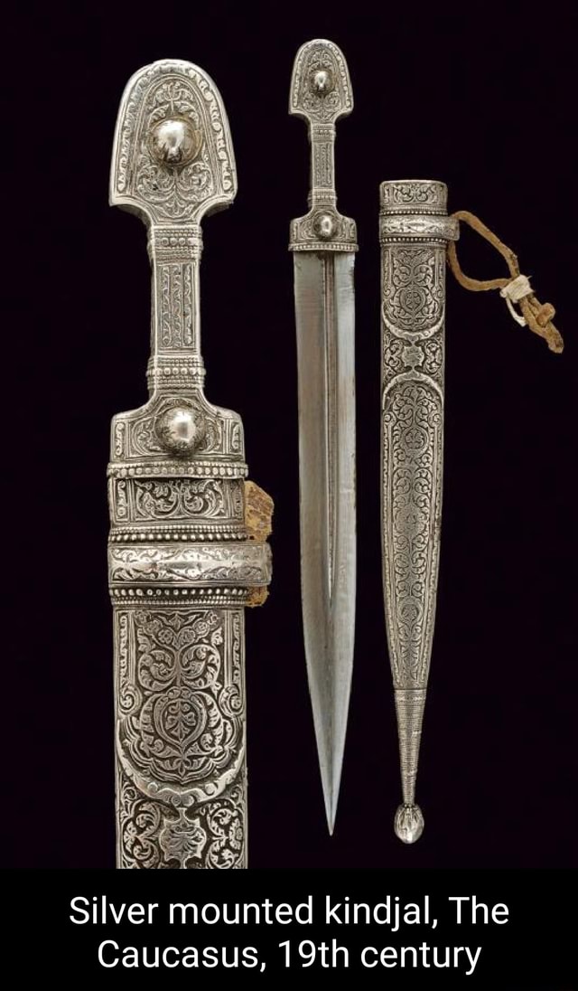 Ss Silver mounted kindjal, The Caucasus, 19th century - iFunny