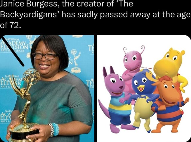 Janice Burgess, the creator of 'The Backyardigans' has sadly passed ...