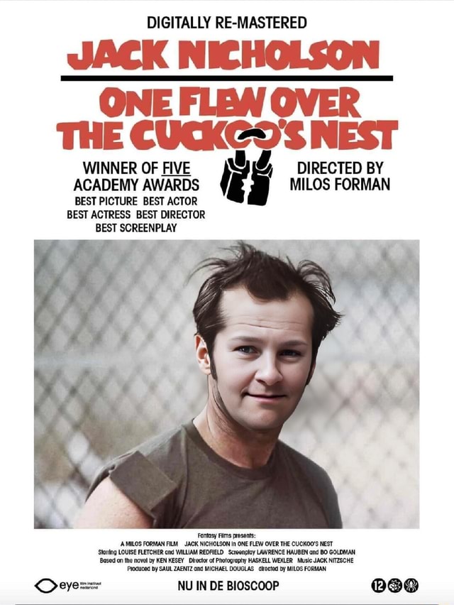DIGITALLY REMASTERED JACK NICHOLSON ONE FLEW OVER WINNER OF FIVE ...