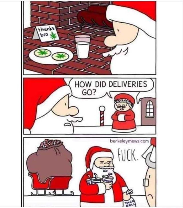 Santa's got a slight case of the munchies! - HOW DID DELIVERIES GO ...