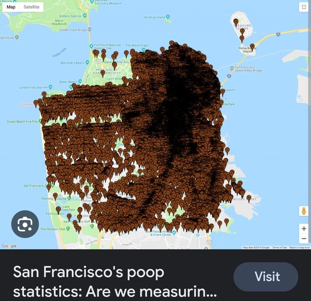 San Francisco's poop Visit statistics: Are we measurin... - iFunny