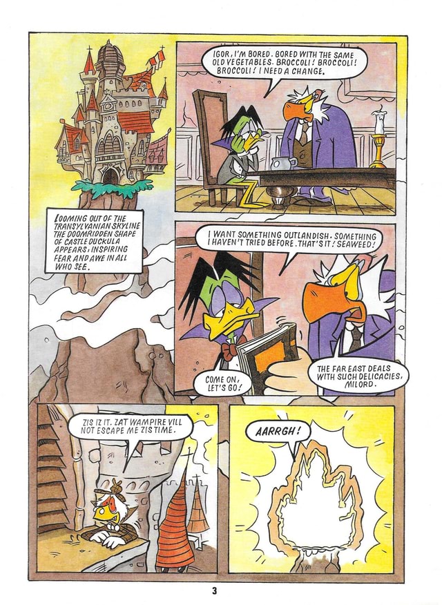 Count Duckula #29 scans (Celebrity pubs.) 1990 - LOOMING OUT OF THE ...