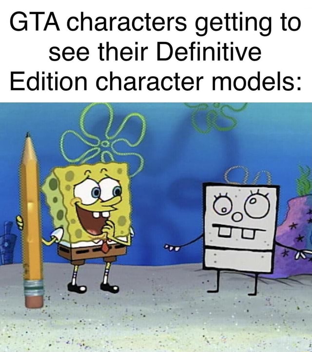 GTA characters getting to see their Definitive Edition character models ...