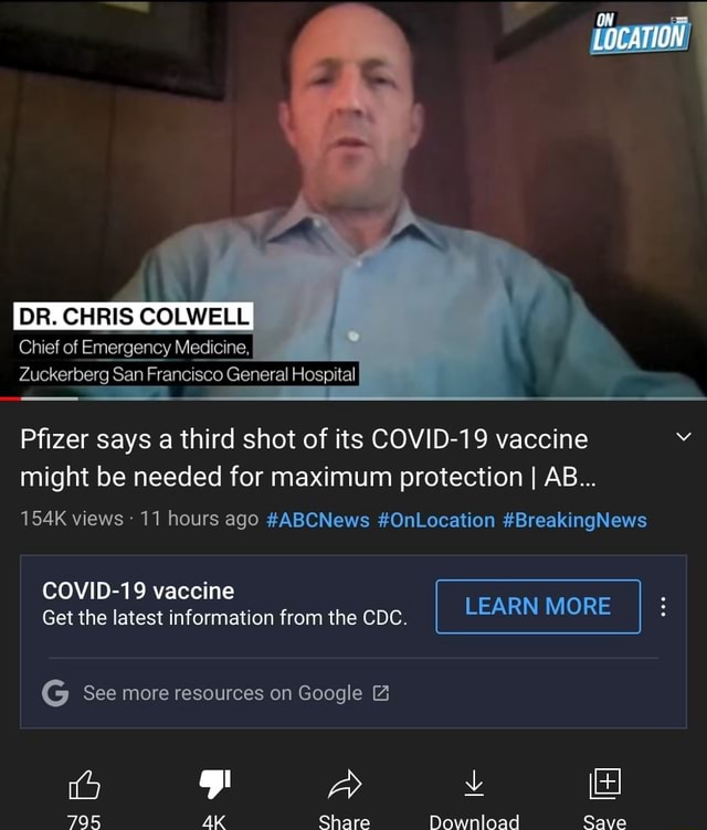DR. CHRIS COLWELL Chief of Emergency Medicine, Zuckerberg San Francisco ...