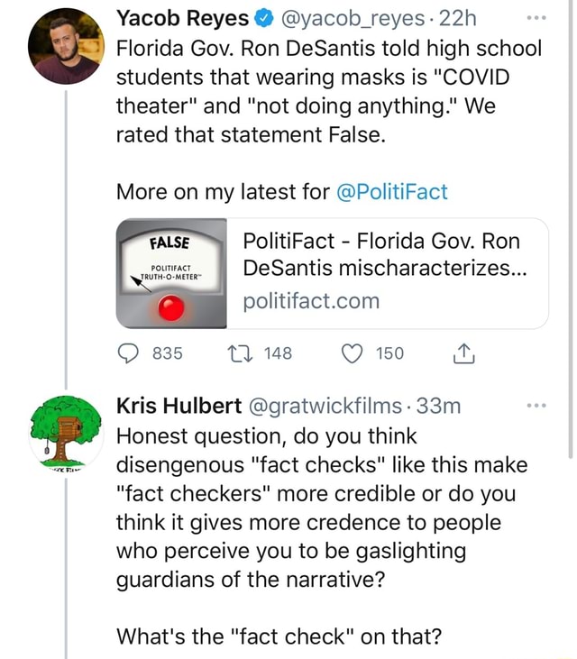 Yacob Reyes @ @yacob_reyes Florida Gov. Ron DeSantis told high school ...