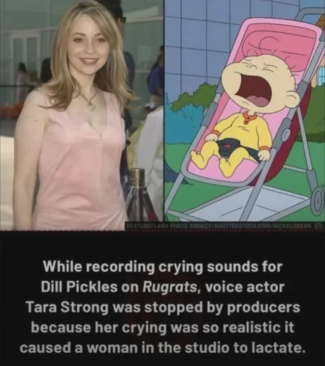 While recording crying sounds for Dill Pickles on Rugrats, voice actor ...