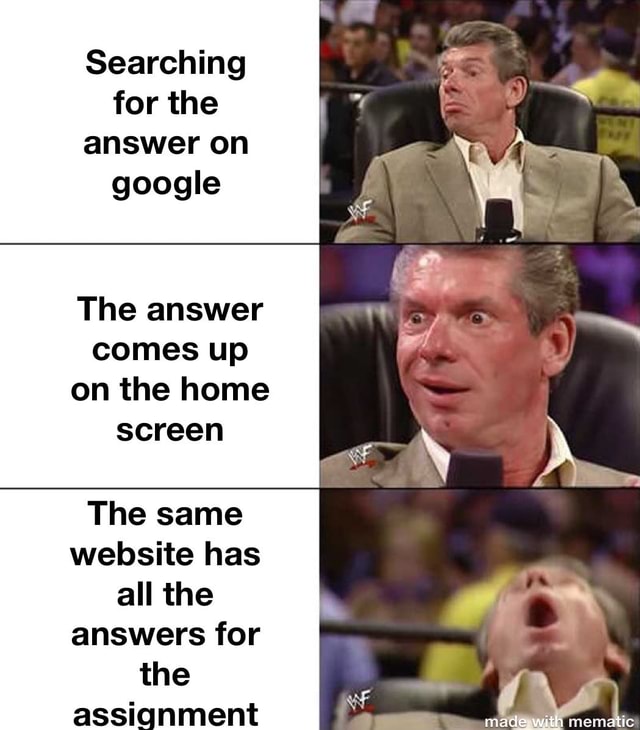 Searching for the answer on google The answer comes up on the home ...