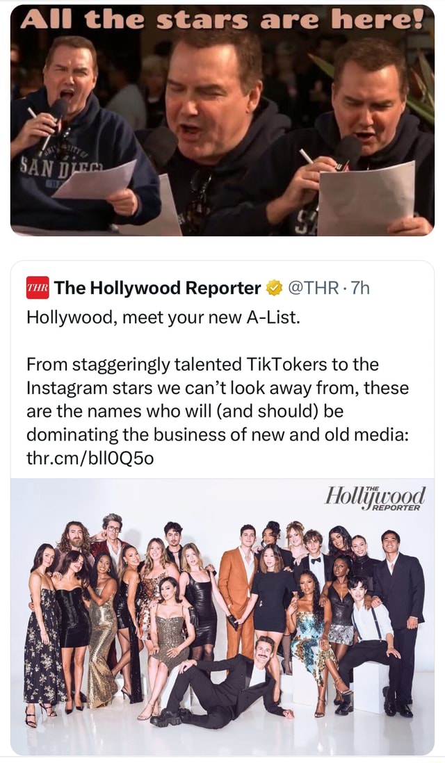 All the stars are here! The Hollywood Reporter @THR: Hollywood, meet ...
