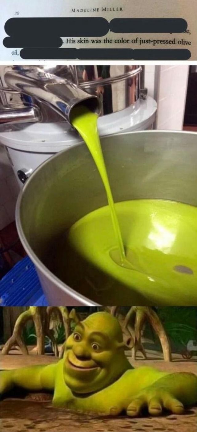 MADELINE MILLER His skin was the color of just-pressed olive - iFunny