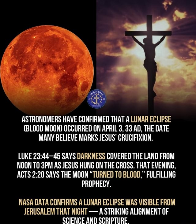 ASTRONOMERS HAVE CONFIRMED THAT A LUNAR ECLIPSE (BLOOD MOON) OCCURRED ...