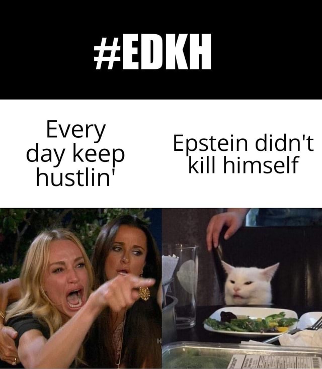 Meme double up! - #EDKH Every Epstein didn't day keep hustlin' kill ...
