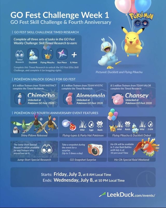 GO Fest Challenge Week 1 GO Fest Skill Challenge Fourth Anniversary I ...