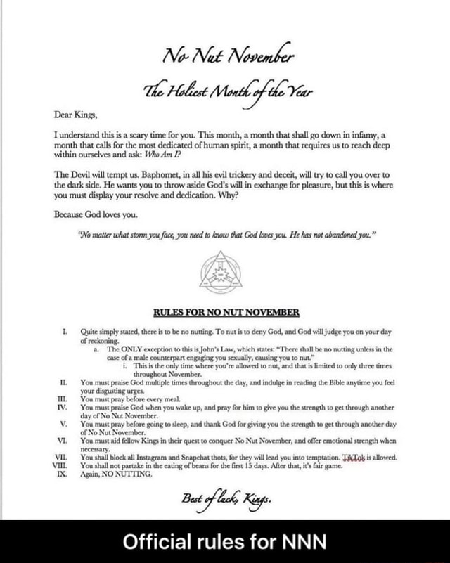 Official rules for NNN - iFunny