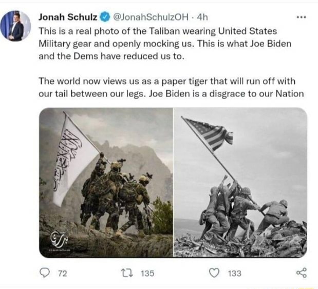 Jonah Schulz @ @JonahSchulzOH This is a real photo of the Taliban ...