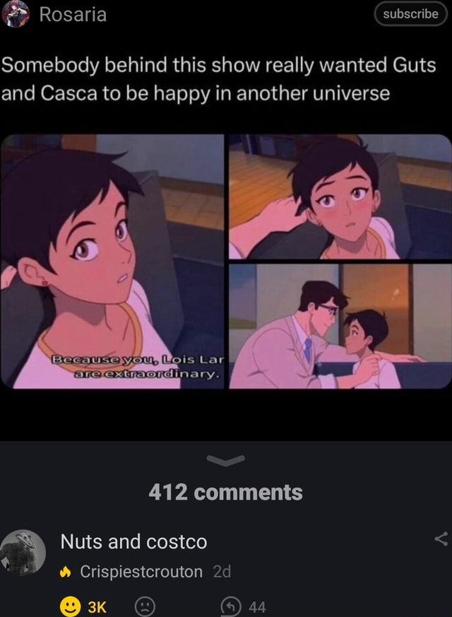 Somebody behind this show really wanted Guts and Casca to be happy in ...