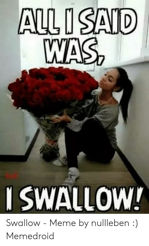 Swallow - Meme by nu droid - America’s best pics and videos