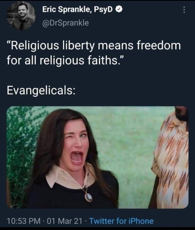 Eric Sprankle, PsyD @ "Religious liberty means freedom for all ...